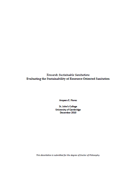 Towards sustainable sanitation: evaluating the sustainability of ...